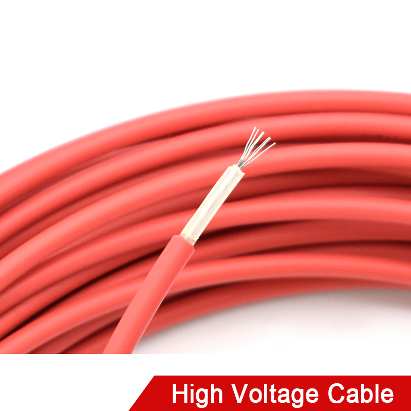 3M 22AWG High Voltage Cable Red Positive Lead for CO2 Laser Power ...