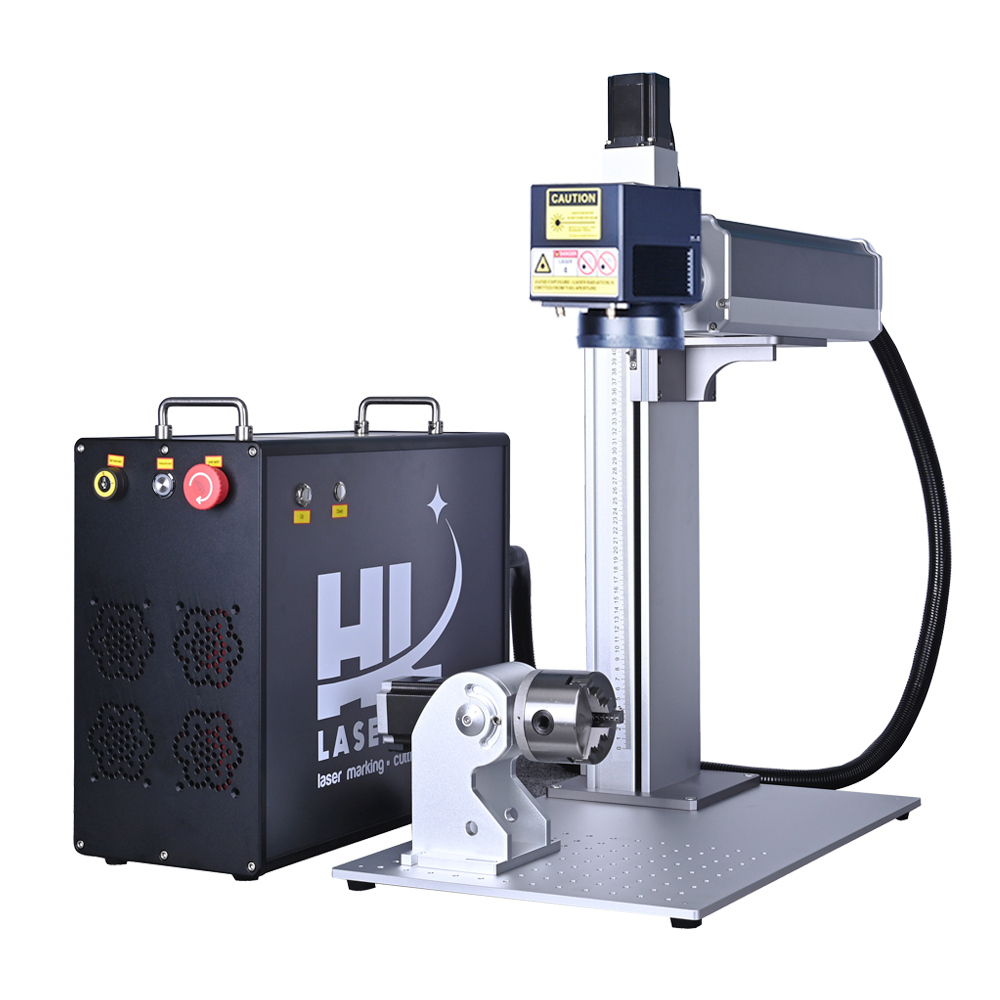 HL Laser JPT MOPA M7 100W Fiber Laser Marking Engrave Machine whit 175x175mm and 300x300mm Lens ...